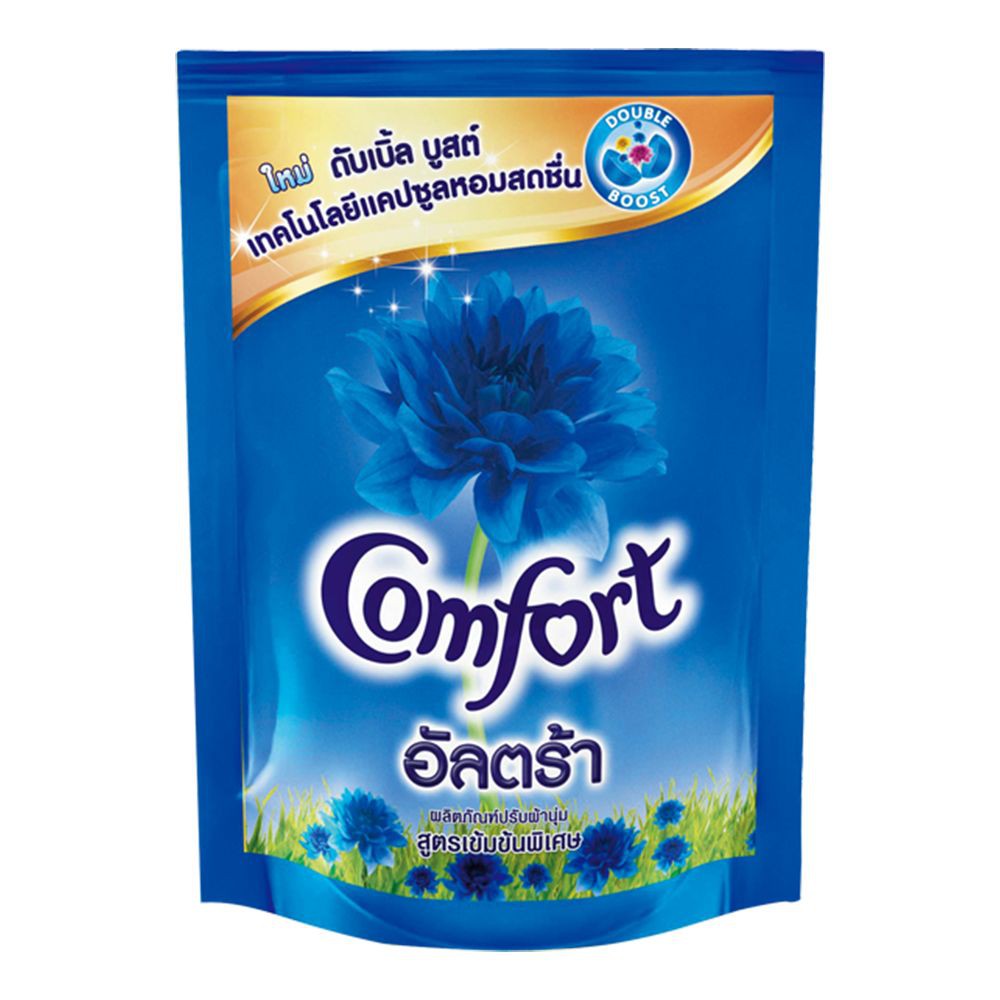 คอมฟอร์ท อัลตร้า น้ำยาปรับผ้านุ่ม สีฟ้า 1600 มล. Comfort Ultra Fabric Softener Blue Color 1600 ...