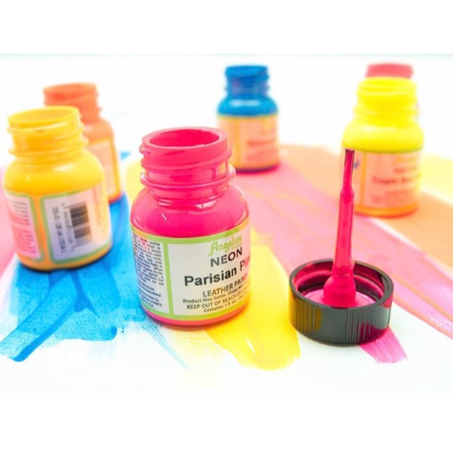 Angelus direct สีพิเศษ neon paint ผ้า และหนัง made in usa 🇺🇸 | Shopee ...