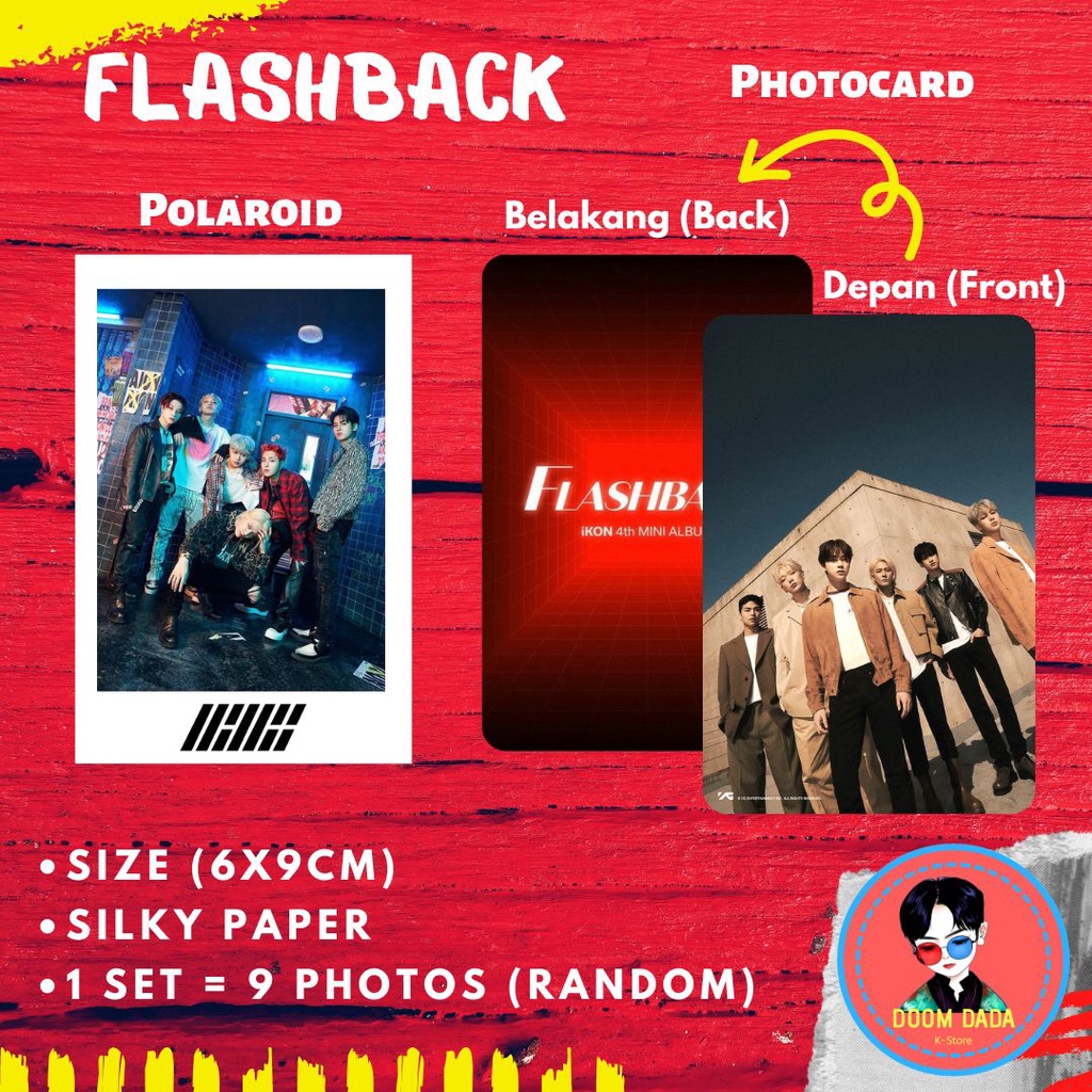 (เนื้อหา 9 ชิ้น) แพ็คเกจโพลารอยด์ iKON Bobby มิถุนายน Jay DK Song Chan / แพ็คเกจ KPOP iKON ...