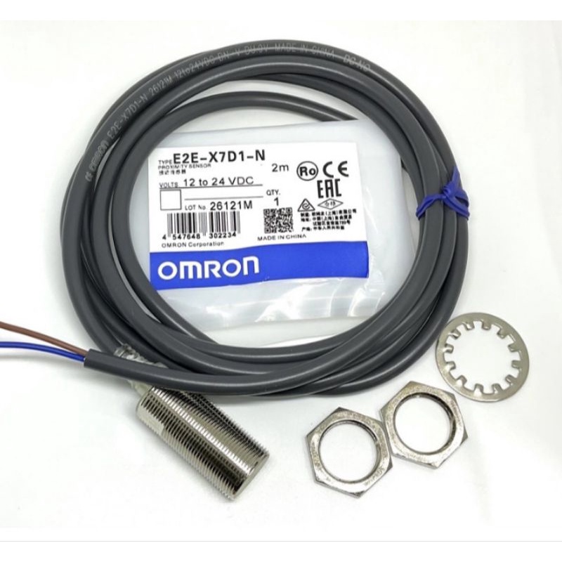 E2E-X7D1-N sensor เซ็นเซอร์ 18 มิล ชนิด NO 2สาย ไฟเลี้ยง12-24VDC | Shopee Thailand