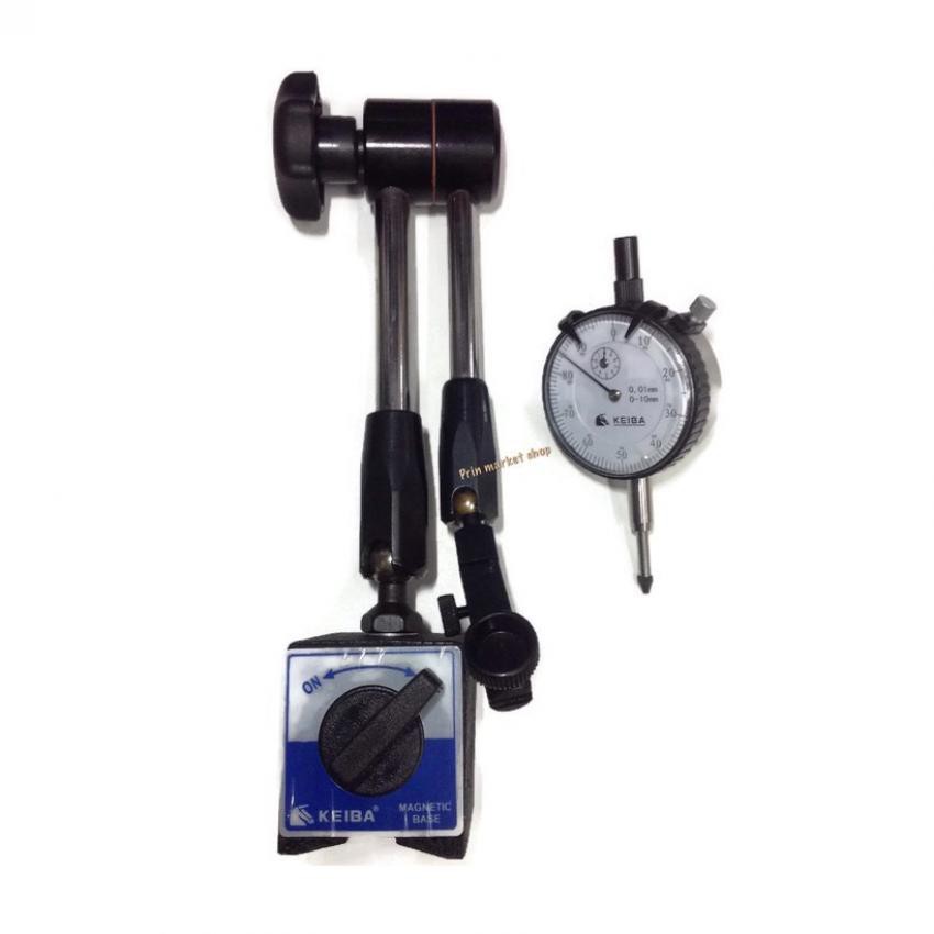 Keiba ไดอัลเกจ Dial Indicator ขาตั้งแม่เหล็ก ก้านอ่อนตัวปรับเอียงได้