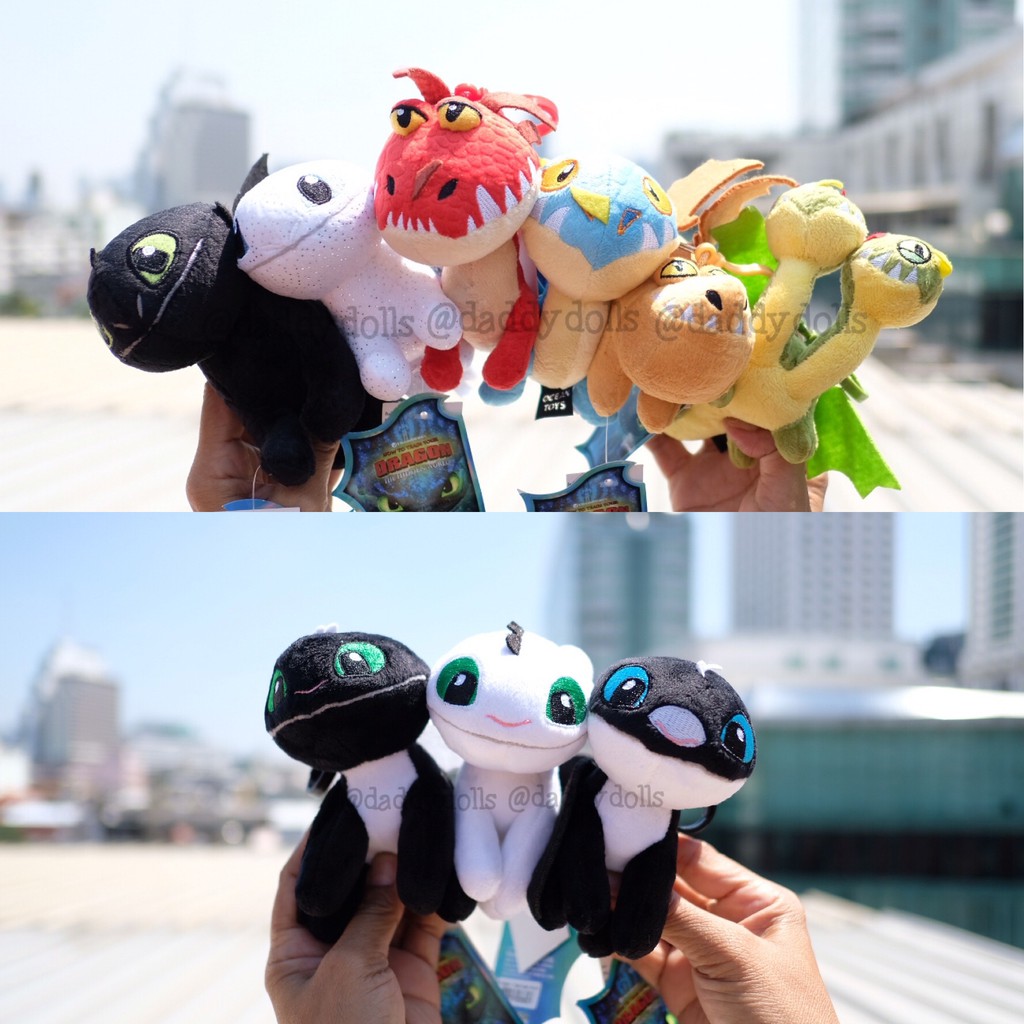 พวงกุญแจ Toothless เขี้ยวกุด & Light Fury เพลิงนวล & Hookfang ...