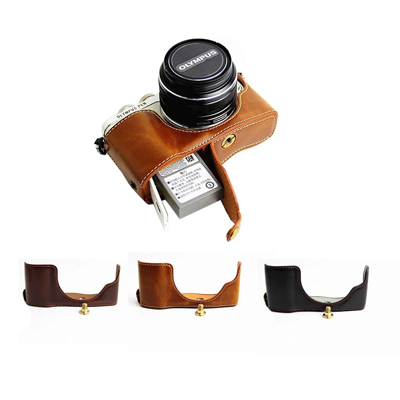 PU Leather Hard Camera Case For Olympus EPL7 EPL8 EPL9 E-PL7 E-PL8 E ...
