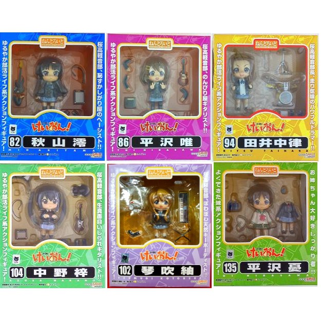 ฟิกเกอร์แท้ JP มือ1 Nendoroid - K-On! ครบวง set6ตัว Yui-Mio-Muki-Ritsu ...