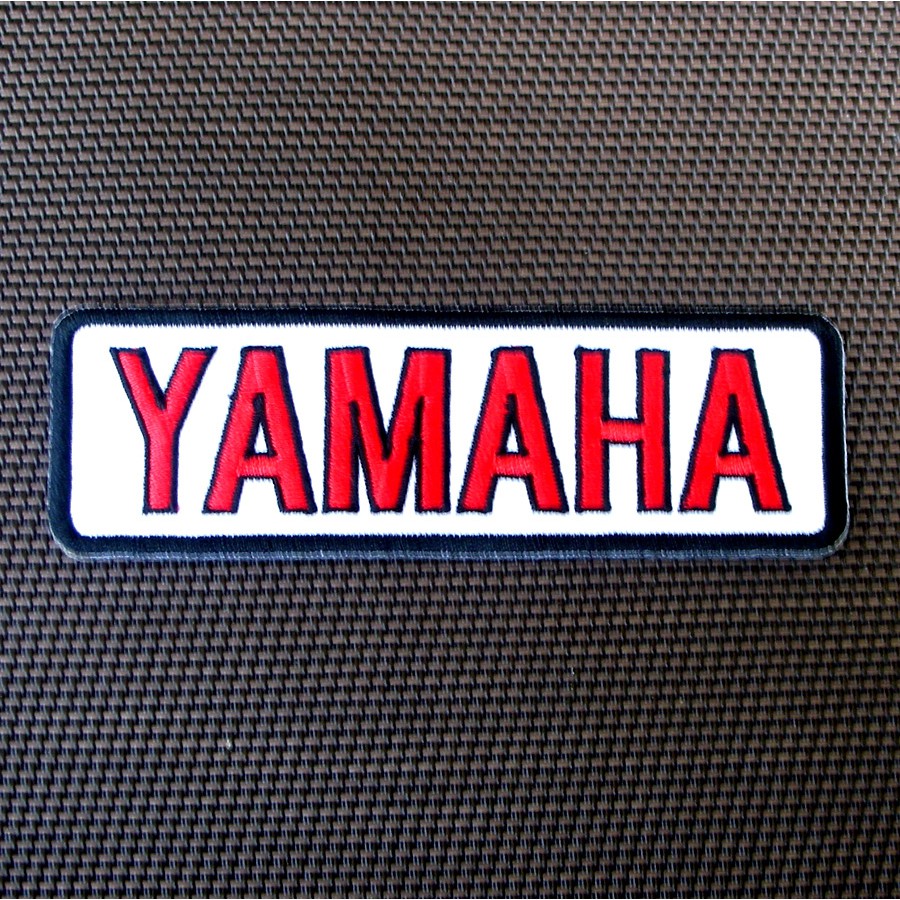 ตัวรีดติดเสื้อ อาร์มติดเสื้อ โลโก้ ตรา ยี่ห้อ มอเตอร์ไซค์ Yamaha Patch ยามาฮฺ่า สำหรับตกแต่ง ...
