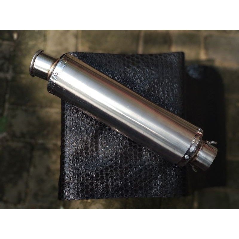 CUSTOM ROUND PLAIN EXHAUST SLINCER 30CM d50 | Shopee Thailand