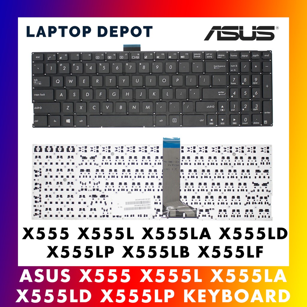 คีย์บอร์ด สําหรับ Asus X555 X555L X555LA X555LD X555LN X555LP X555LB ...