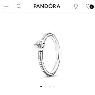 แหวน PANDORA Delicate Heart Ring | Shopee Thailand