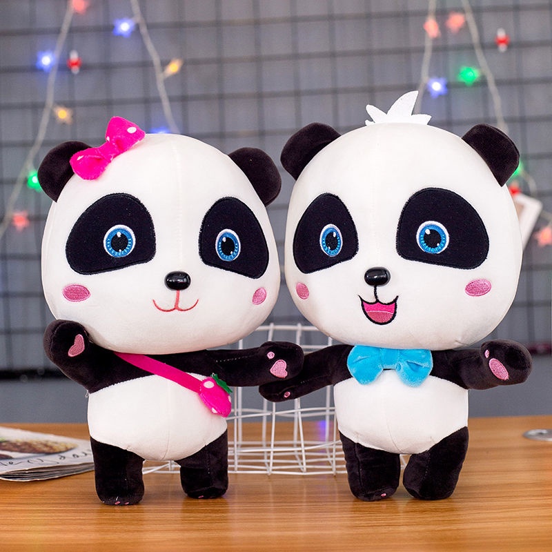 ตุ๊กตาผ้าพลั BabyBus Panda Plush Baby Bus Toys Kiki Miu Miu Panda ...
