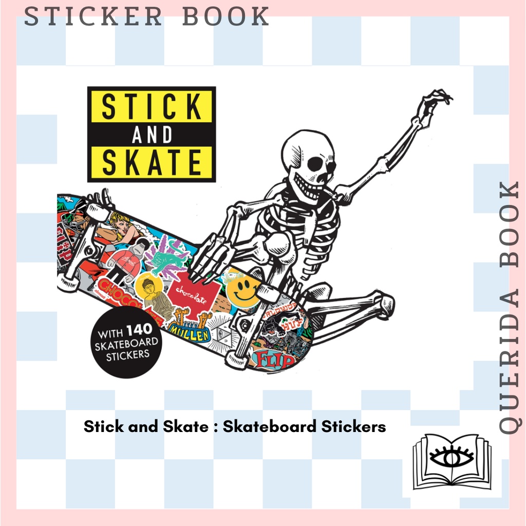 [Querida] สมุดสติ๊กเกอร์ Stick and Skate : Skateboard Stickers by ...