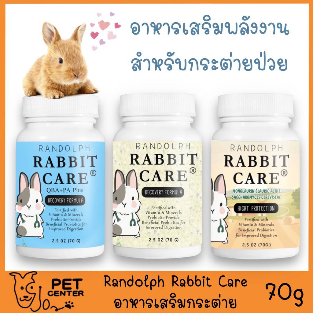 **EXP9/23** Randolph - Rabbit Care อาหารเสริมพลังงานสำหรับกระต่ายป่วย ...