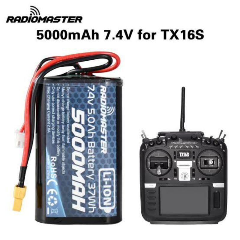 แบตเตอรี่ตรงรุ่น สำหรับ วิทยุ Radio master TX16S, TX16S battery (ส่งจาก ...