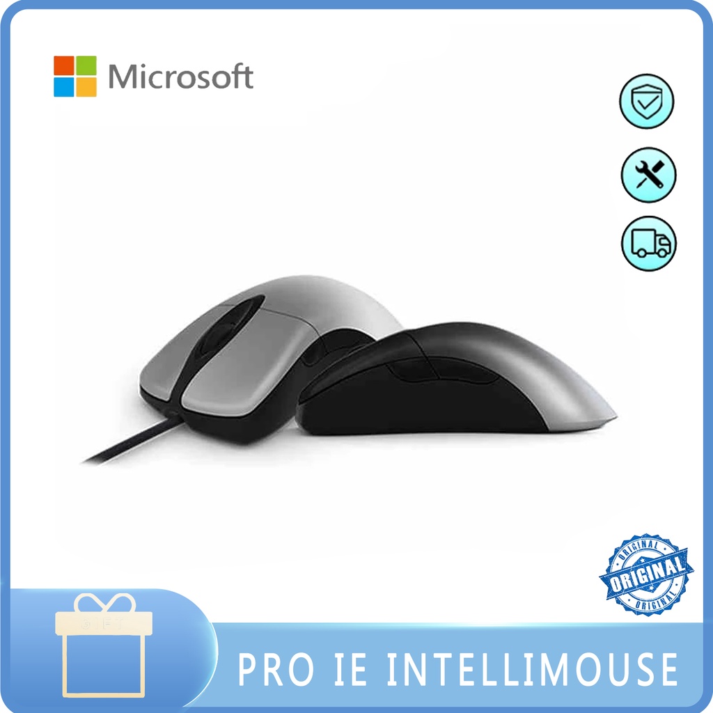 Microsoft Pro IE IntelliMouse เมาส์อัจฉริยะ แบบเสียบ USB | Shopee Thailand