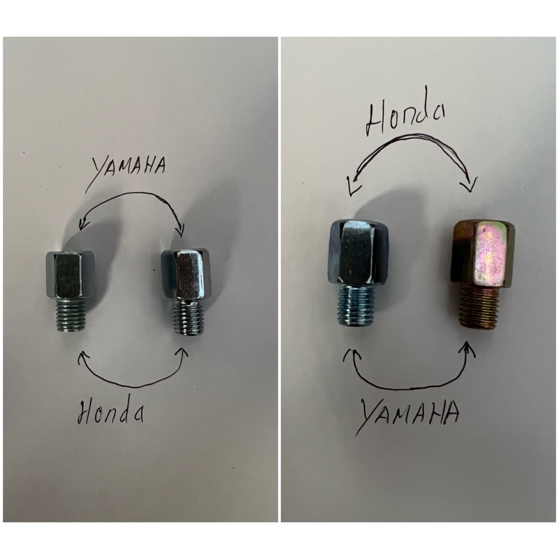 Yamaha to honda thread mount เชื่อมต่อหรือเกลียว honda เป็นyamaha CANOT ...