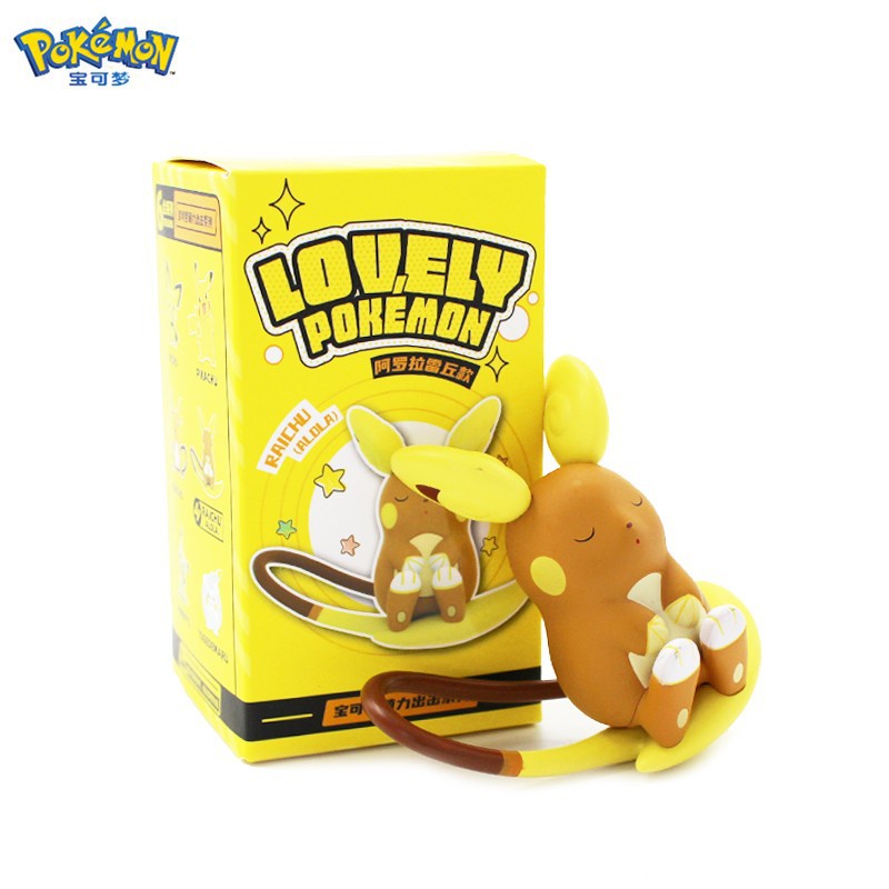 โมเดลฟิกเกอร์ Pokemon Series Enfeites Pikachu Sleeping Squirtle ...