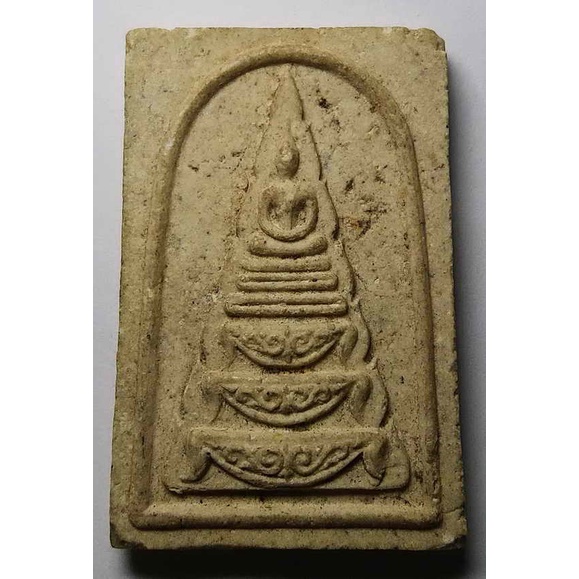 Antig apinya 083 พระสมเด็จเนื้อผง หลังรูปเหมือนหลวงพ่อขอม วัดไผ่โรงวัว จังหวัดสุพรรณบุรี ...