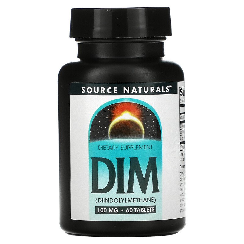 Source Naturals, DIM Diindolylmethane, 100 mg, 60 Tablets สารสกัดจากพืช ...