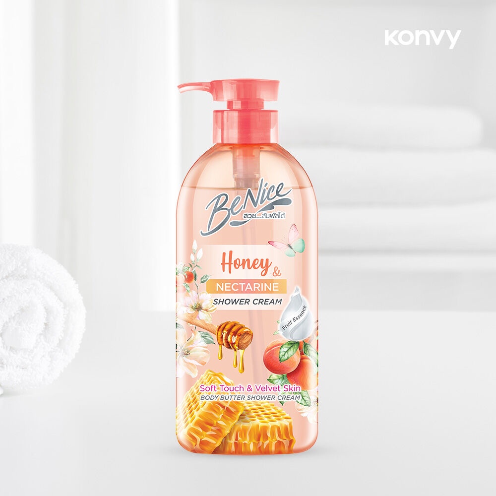 BeNice Shower Cream Honey & Nectarine Body Butter 450ml. | Shopee Thailand