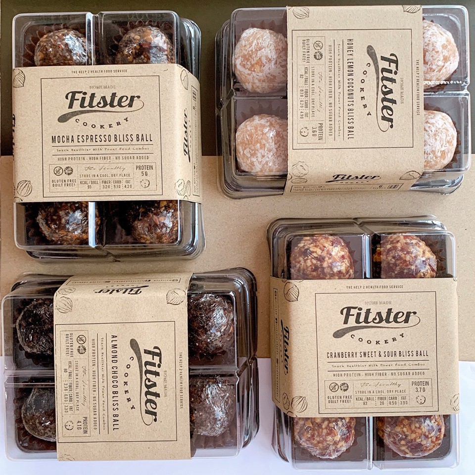 [เบาหวาน ทานได้] Fitster Bliss Ball ขนมคลีน บริสบอล รสแครนเบอร์รี่ ...