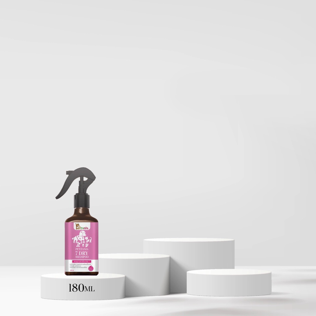 สเปรย์อาบน้ำแห้ง Dry shampoo Petzania 7(หอม7เท่า) แบบไม่มีฟอง ขนาด 180-250ml | Shopee Thailand