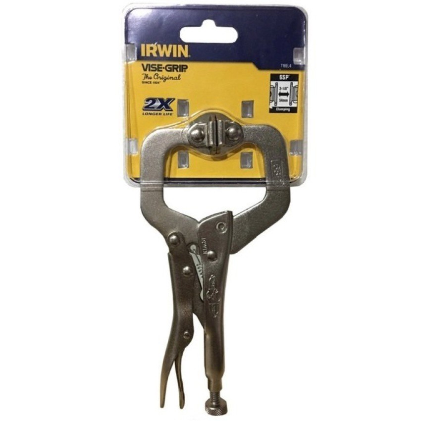 Irwin เครื่องมือช่าง คีมล็อค ปากกาตัวซี 6 นิ้ว 6SP#588 | Shopee Thailand