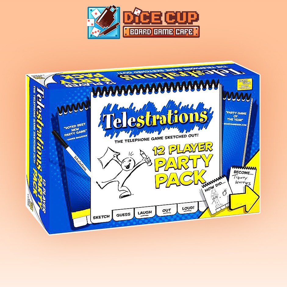 [ของแท้] Telestrations: 12 Player Party Pack Board Game | Shopee Thailand