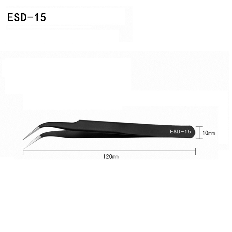 426TOOL แหนบ สแตนเลสสตีล (ป้องกันไฟฟ้าสถิต) ปลายหัวแหลม ตรง SS 15 ปลายหัวแหลม โค้ง งอ แหนบโค้งก็ ...