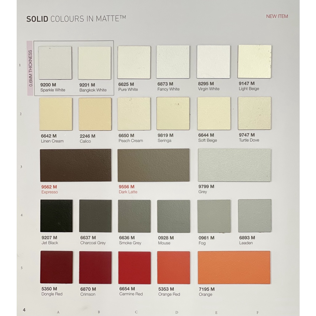 แผ่นลามิเนต TD Board สีพื้น Solid Colors สีขาว-ครีม-น้ำตาล-ดำ-เทา-แดง ...