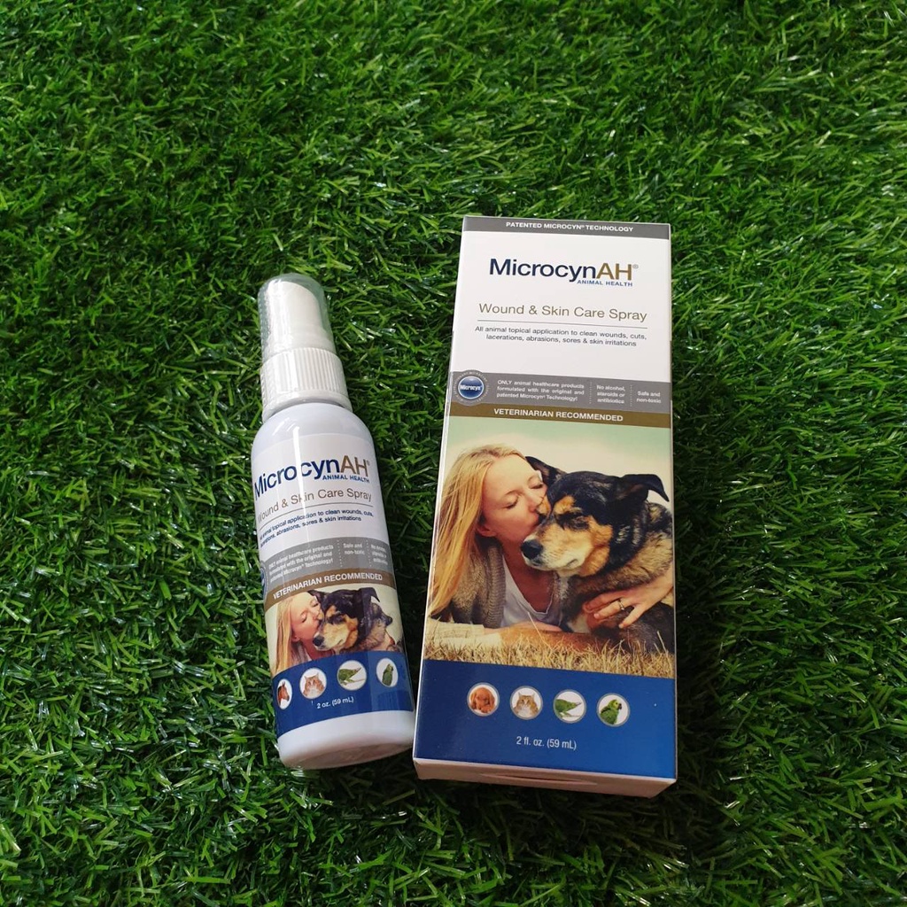 ไมโครซินเอเอช สเปรย์MicrocynAH Wound&Skin Care Spray Liquid 59 ml ...