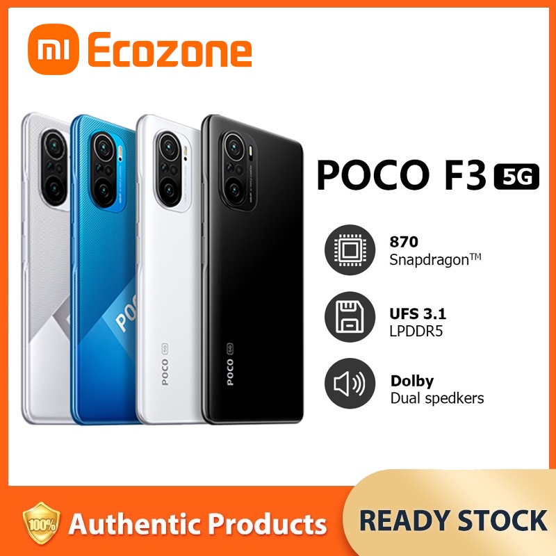 【รับประกัน 1 ปี】POCO F3(6GB+128GB/8GB+256GB) จอแสดงผล AMOLED 48MP 33W ...