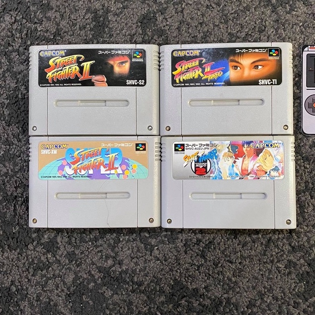 Capcom Street Fighter Game Cartridge For Super Famicom /Japan | Shopee ...