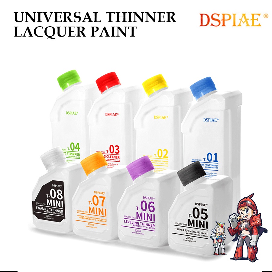 ทินเนอร์ สีแอร์บรัช [DSPIAE] UNIVERSAL THINNER FOR LACQUER PAINT ...