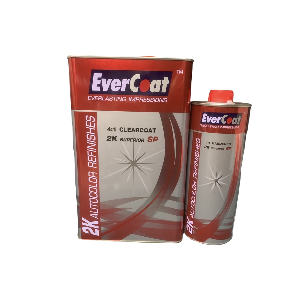 แลคเกอร์2K เอเวอร์โค๊ช แดง EverCoat 2K 4:1 (เนื้อ3.5ลิตร+ฮาร์ด1ลิตร ...