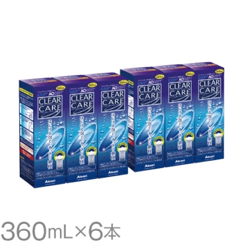 ครึ่งโหล AOSEPT Clear Care 360ml.น้ำยาล้างคอนแทคเลนส์ที่แพทย์เลือกใช้ | Shopee Thailand