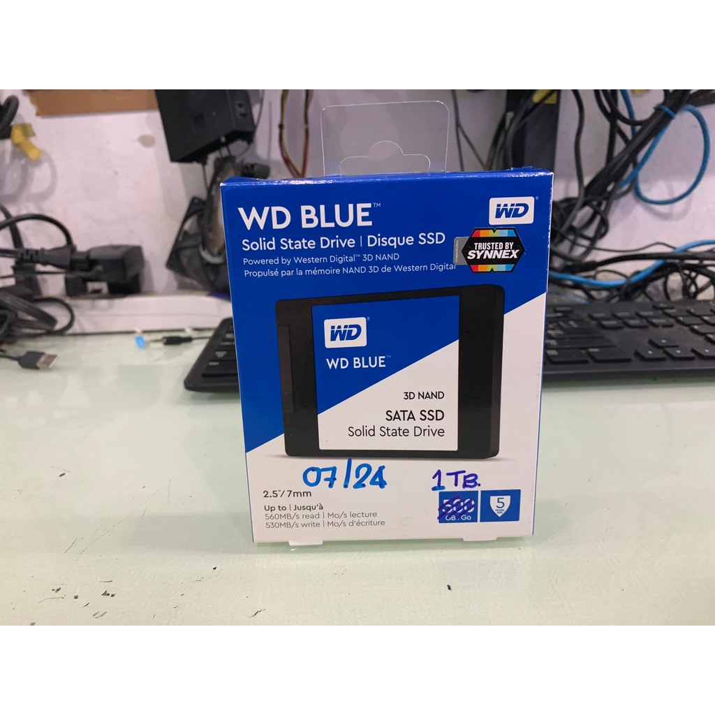 1 TB. SSD SATA WD BLUE (WDS100T2B0A) 3D NAND มือสองสภาพดีประกันศูนย์ 07/2024 | Shopee Thailand