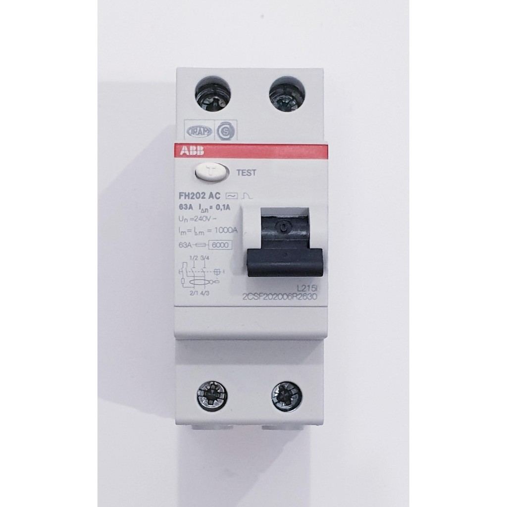 ABB FH202 ELCB/RCCB 40A/63A 2P 100mA (0.1A) | Shopee Thailand