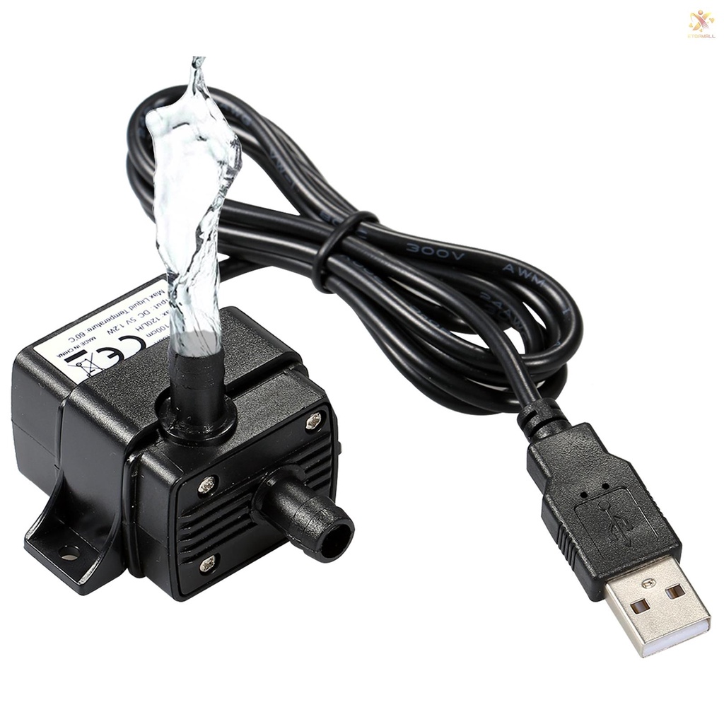 DECDEAL USB Brushless Water Pump Ultra-quiet Mini DC5V Micro Brushless ...