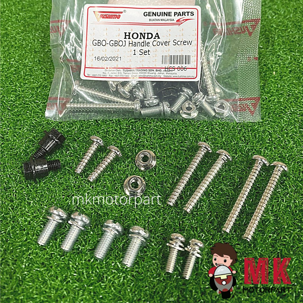 (TUSHIMA) สกรูฝาครอบมือจับ คุณภาพพรีเมี่ยม สําหรับ Honda GBO GBO-J GBOJ ...
