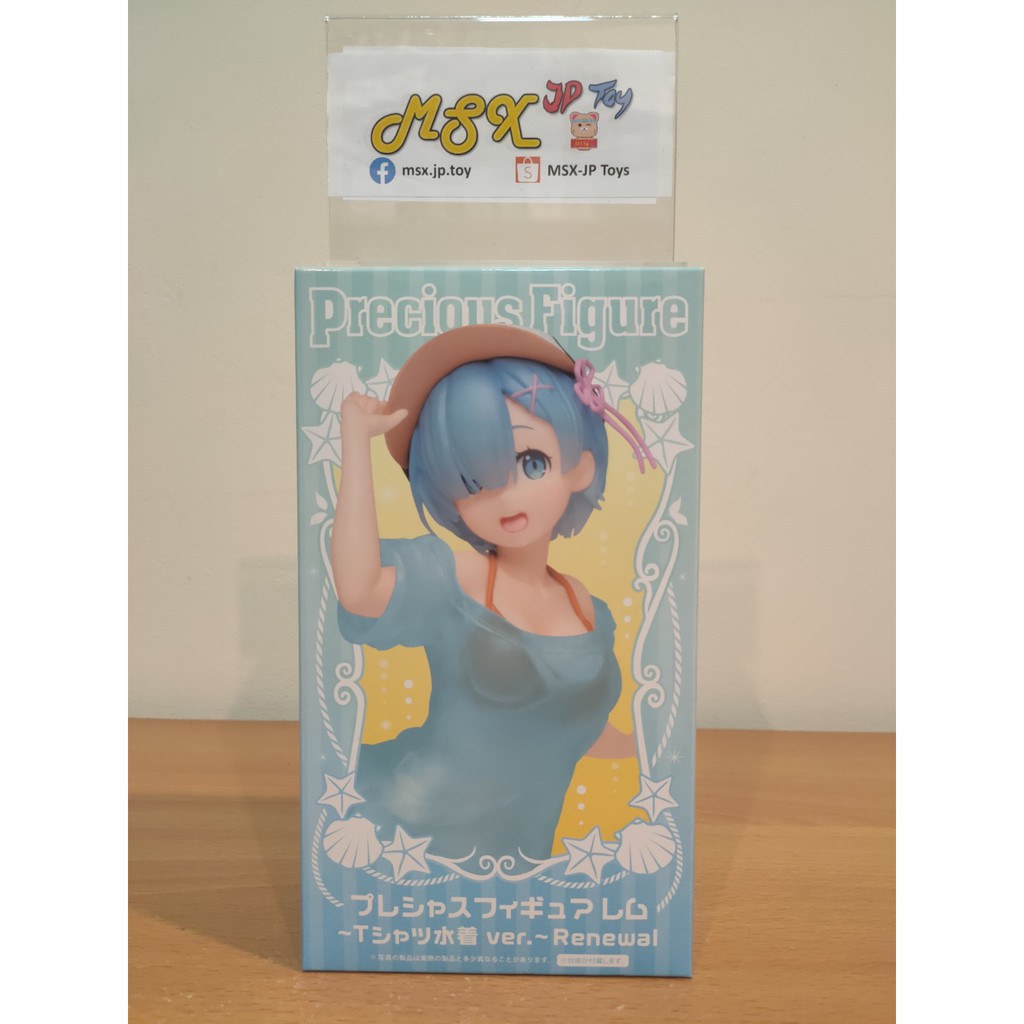 RE:Zero Figure - Rem - T-Shirt Swimsuit ver. Renewal (Taito) | Shopee ...