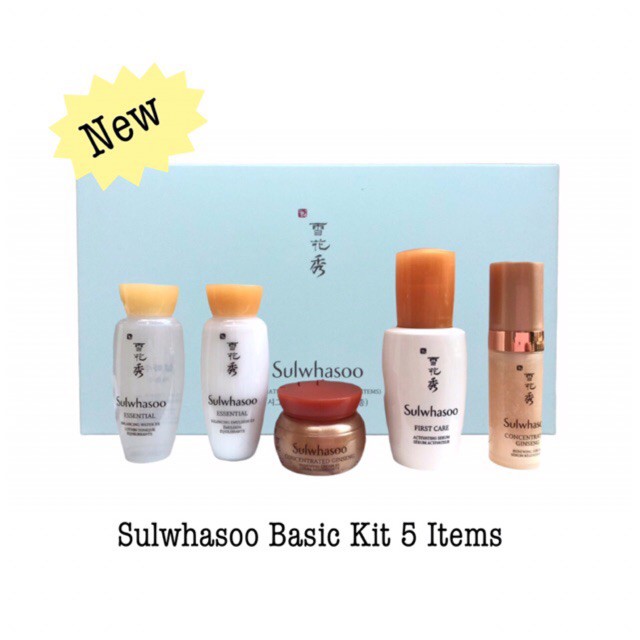 sulwhasoo basic kit 5 items.setบำรุงและฟื้นฟูผิว | Shopee Thailand