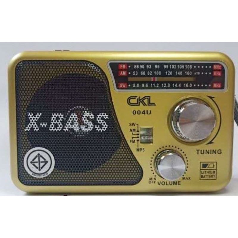 [สินค้าพร้อมส่ง ̷ ♡⃣] วิทยุ CKL 004 วิทยุลำโพง AM/FM พร้อมสายไฟ RICHMAN. | Shopee Thailand