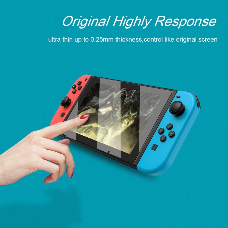ฟิล์มกันรอยหน้าจอกระจกนิรภัยระดับพรีเมียมพร้อม Thumbsticks สําหรับ Nintendo Switch NS | Shopee ...