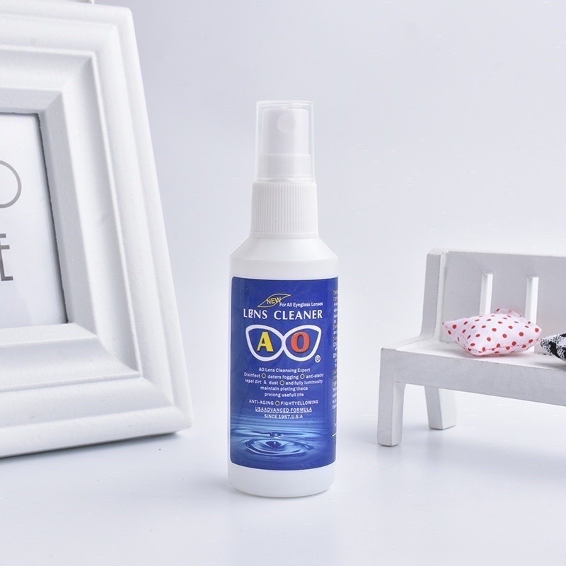 น้ำยาเช็ดเลนส์ น้ำยาเช็ดแว่น AO Blue Lens Cleaner | Shopee Thailand