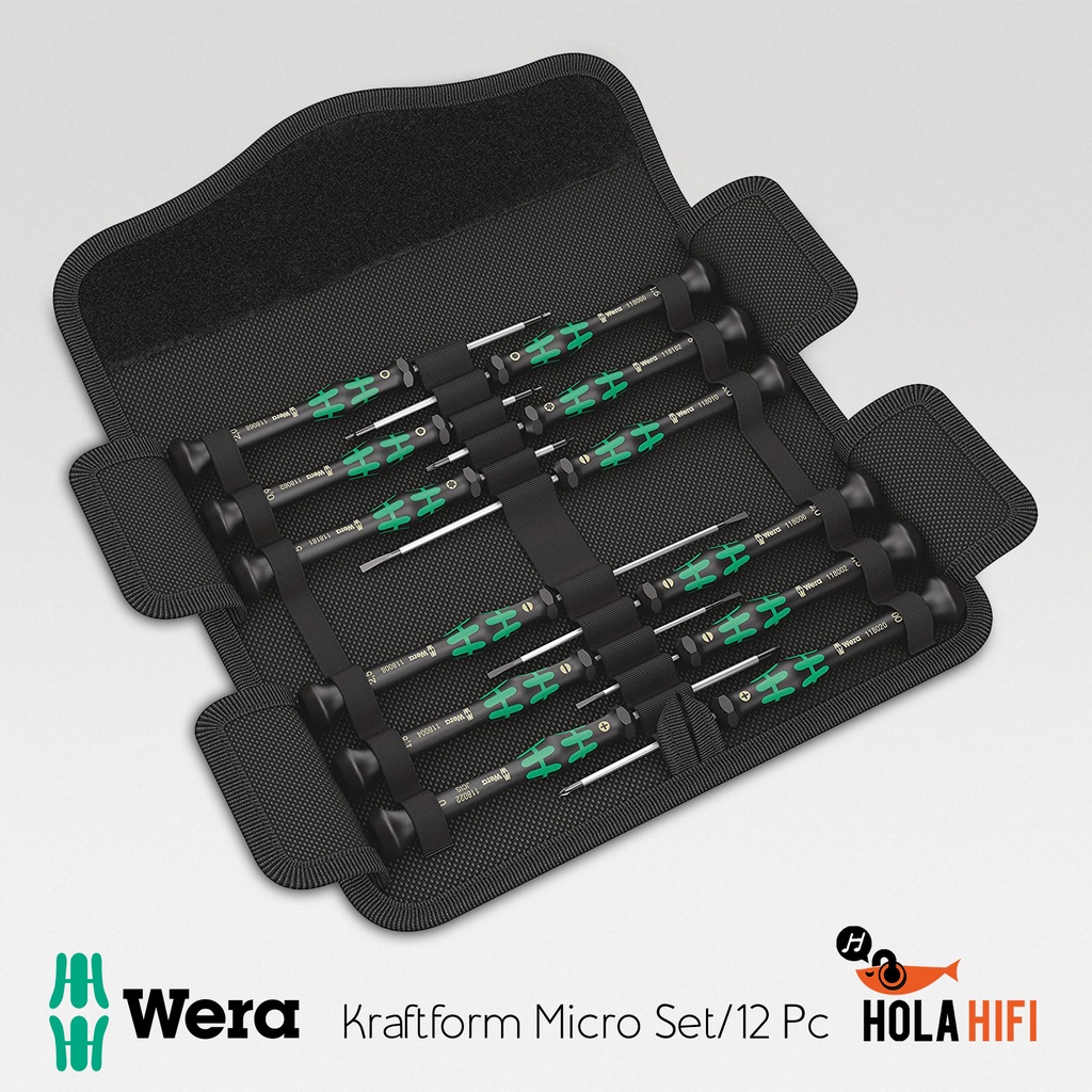 Wera Kraftform Micro Set/12 Pc Sb 1พร้อมกระเป๋า (5073675001) ชุดไขควง ...