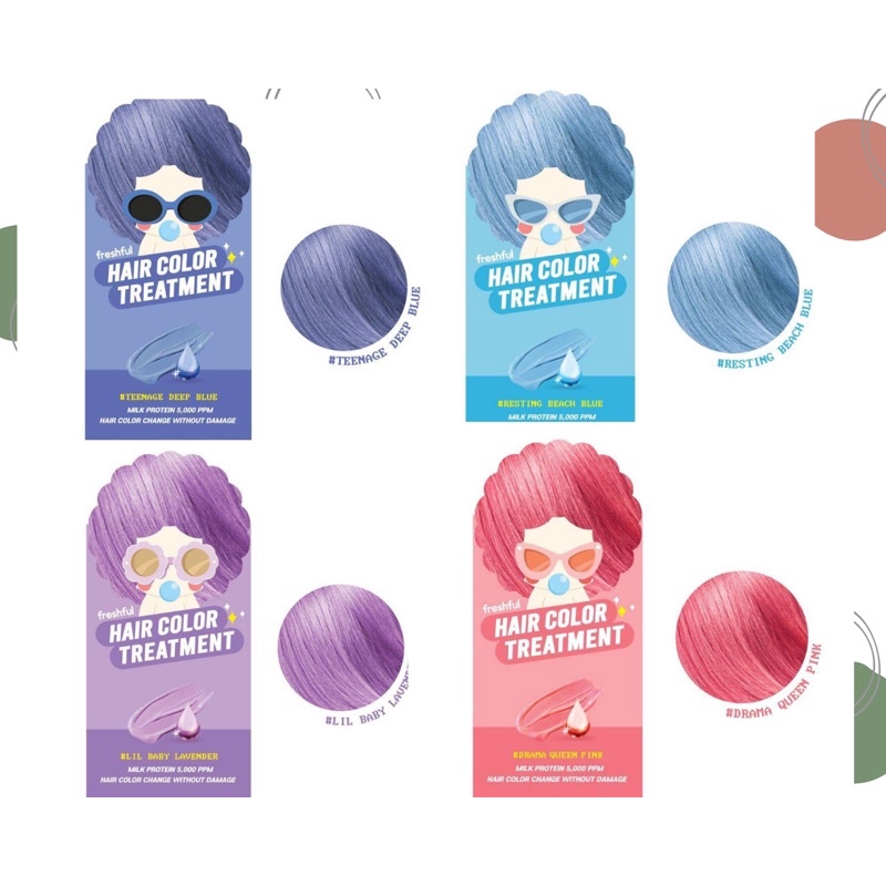 Freshful-Milkshake Hair Color Treatment ทรีทเม้นท์เปลี่ยนสีผม | Shopee ...