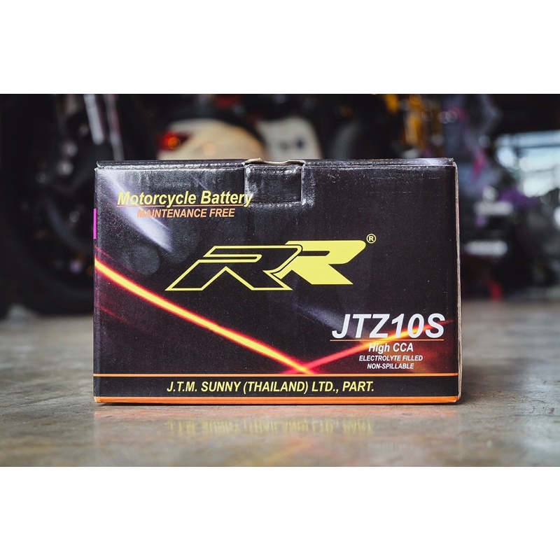 RR BATTERY JTZ10S แบตเตอรี่ 12V 9.1AH สำหรับ FORZA300-350 และรถรุ่น ...