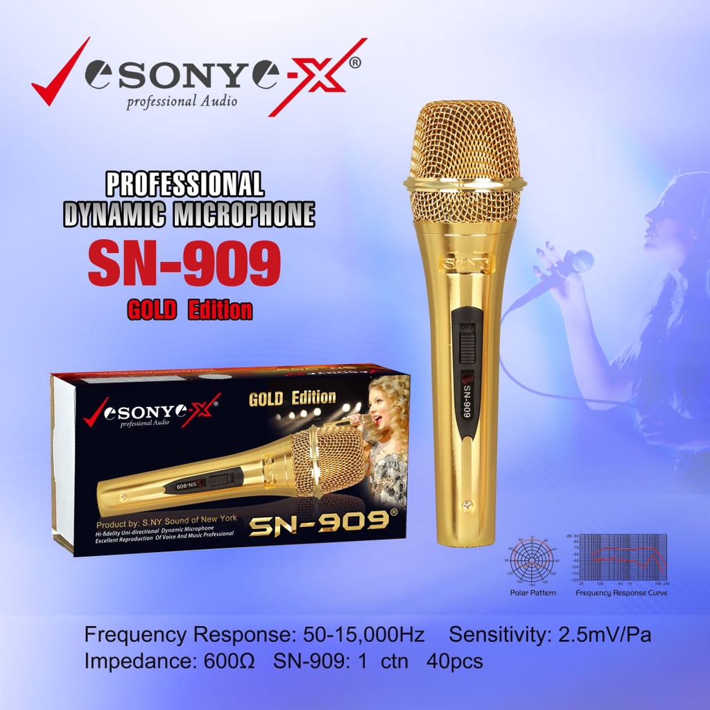 สายเคเบิลไมโครโฟน SONY SN 909 BLACK EDITION GOLD EDITION SILVER EDITION ...