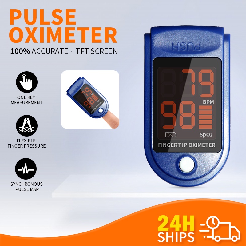 Fingertip Pulse Oximeter with OLED Display, Blood Oxygen Saturation ...