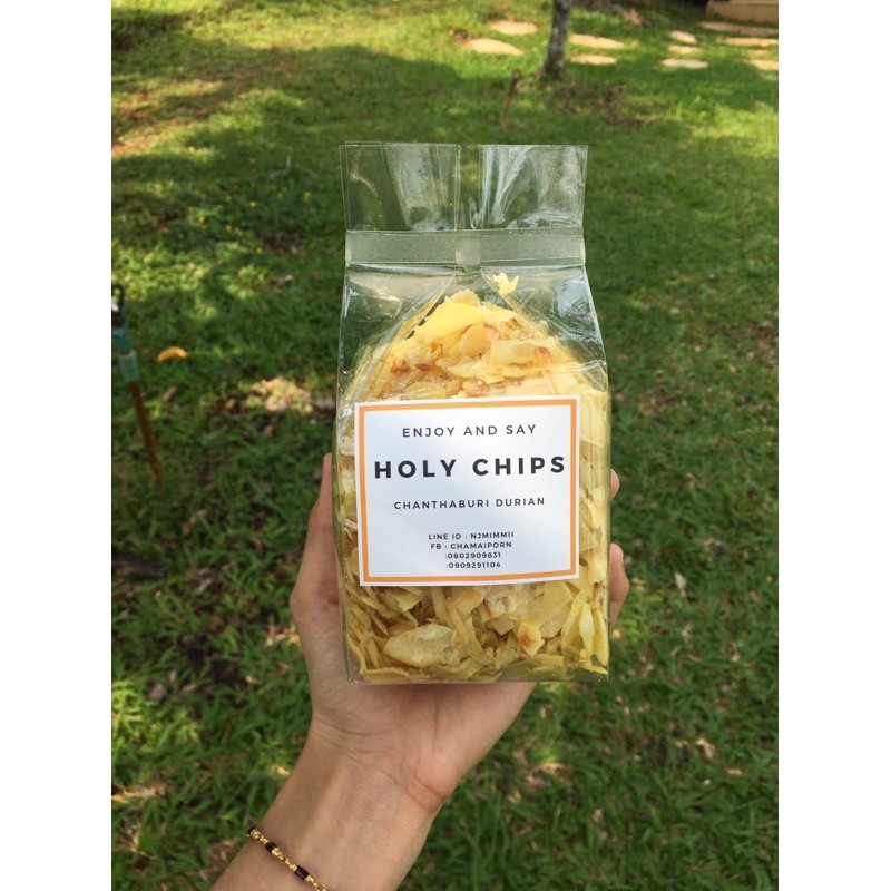 HOLY CHIPS ทุเรียนทอดเกรด A เเละ C ขนาด 200 กรัม | Shopee Thailand