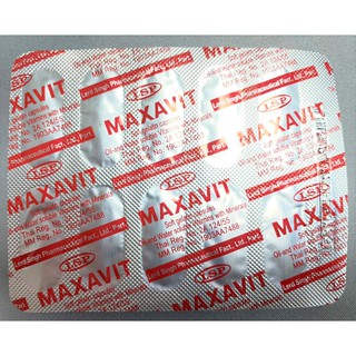 MaxaVit วิตามินรวม และแร่ธาตุ แผงละ 10 แคปซูล | Shopee Thailand
